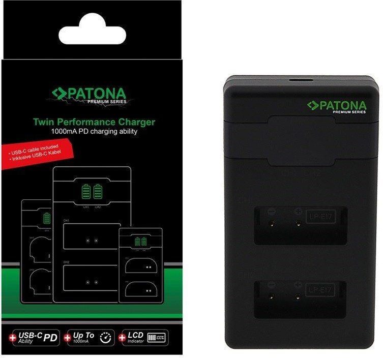 Patona Ładowarka Premium Twin Performance Pd Do Canon Lp-E17 Lpe17 Z Kablem Usb-C BALPTOLAD0010 ...