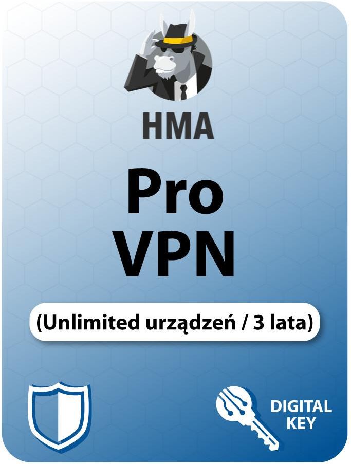 HMA! Pro VPN (Unlimited narzędzie / 3 roky) (Cyfrowy klucz licencyjny ...