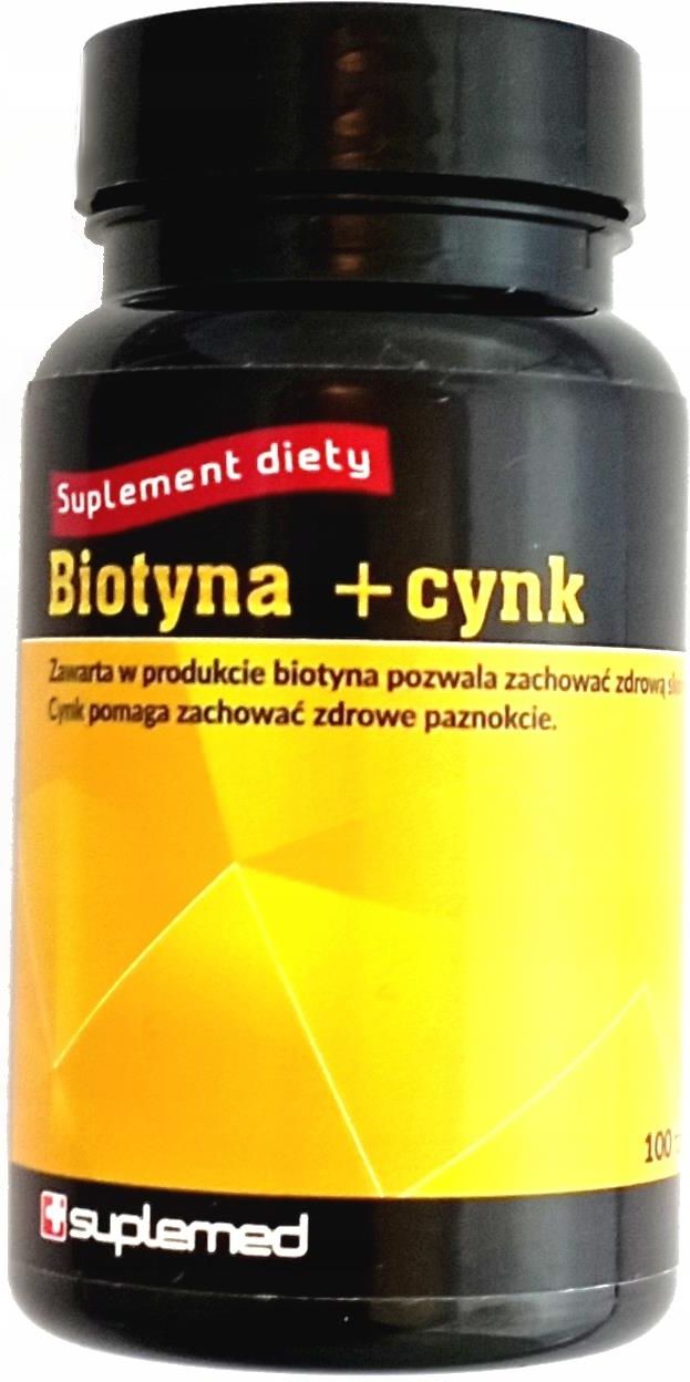 Biotyna I Cynk Suplement Biotin Włosy 100Tabl. - Opinie i ceny na Ceneo.pl