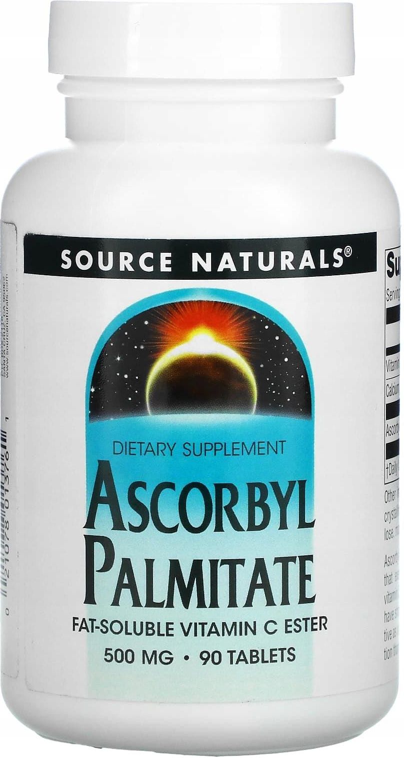 Source Naturals Ascorbyl Palmitate 500 Mg 90 Tabl - Opinie i ceny na ...