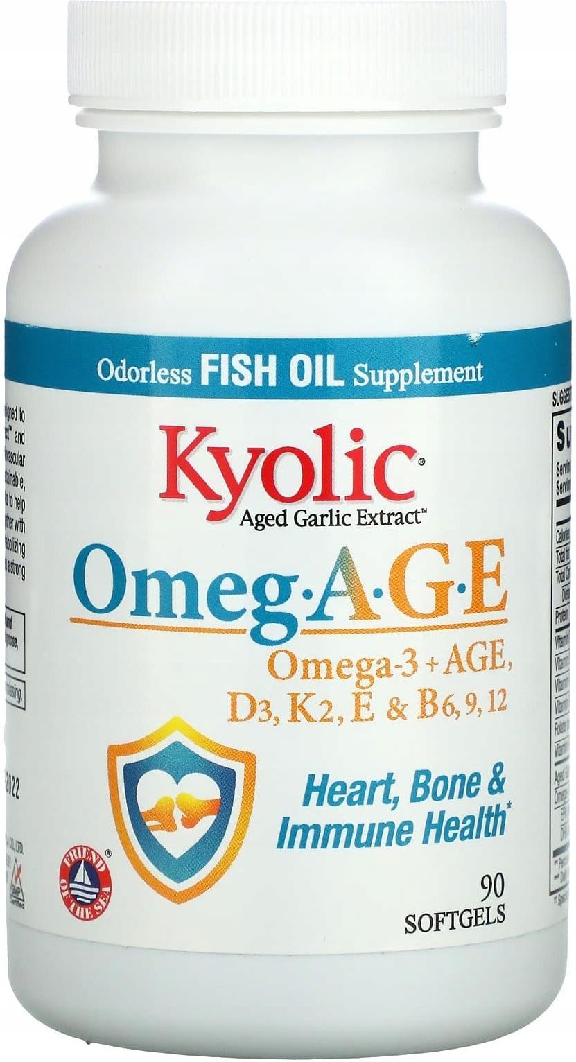 Solgar Kyolic Omeg.Age Omega-3 Age D3 K2 E & B6912 60Szt. - Opinie i ...