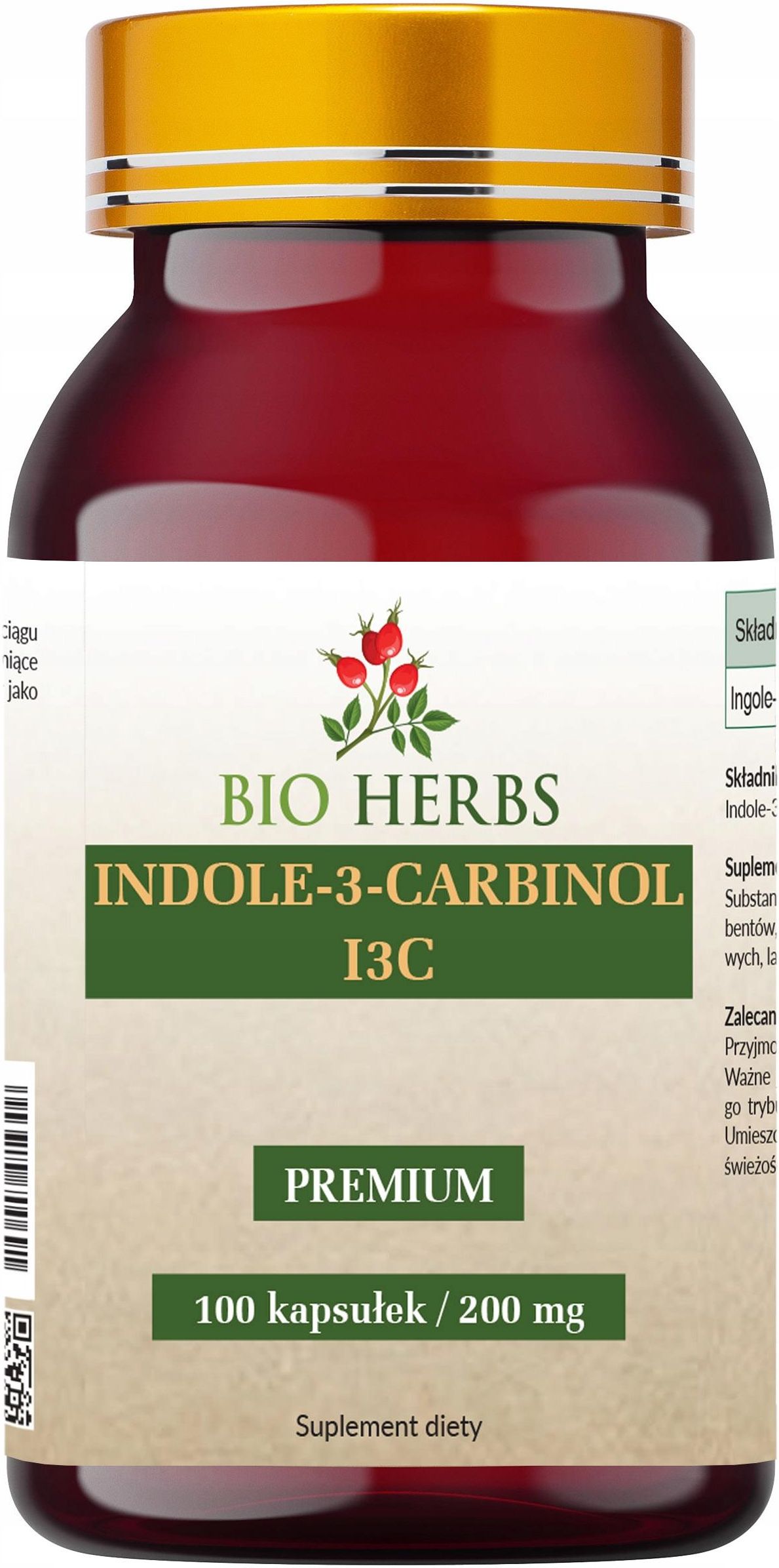 Bio Herbs Indole-3-Carbinol I3C Premium 200Mg 100Kaps. - Opinie i ceny ...