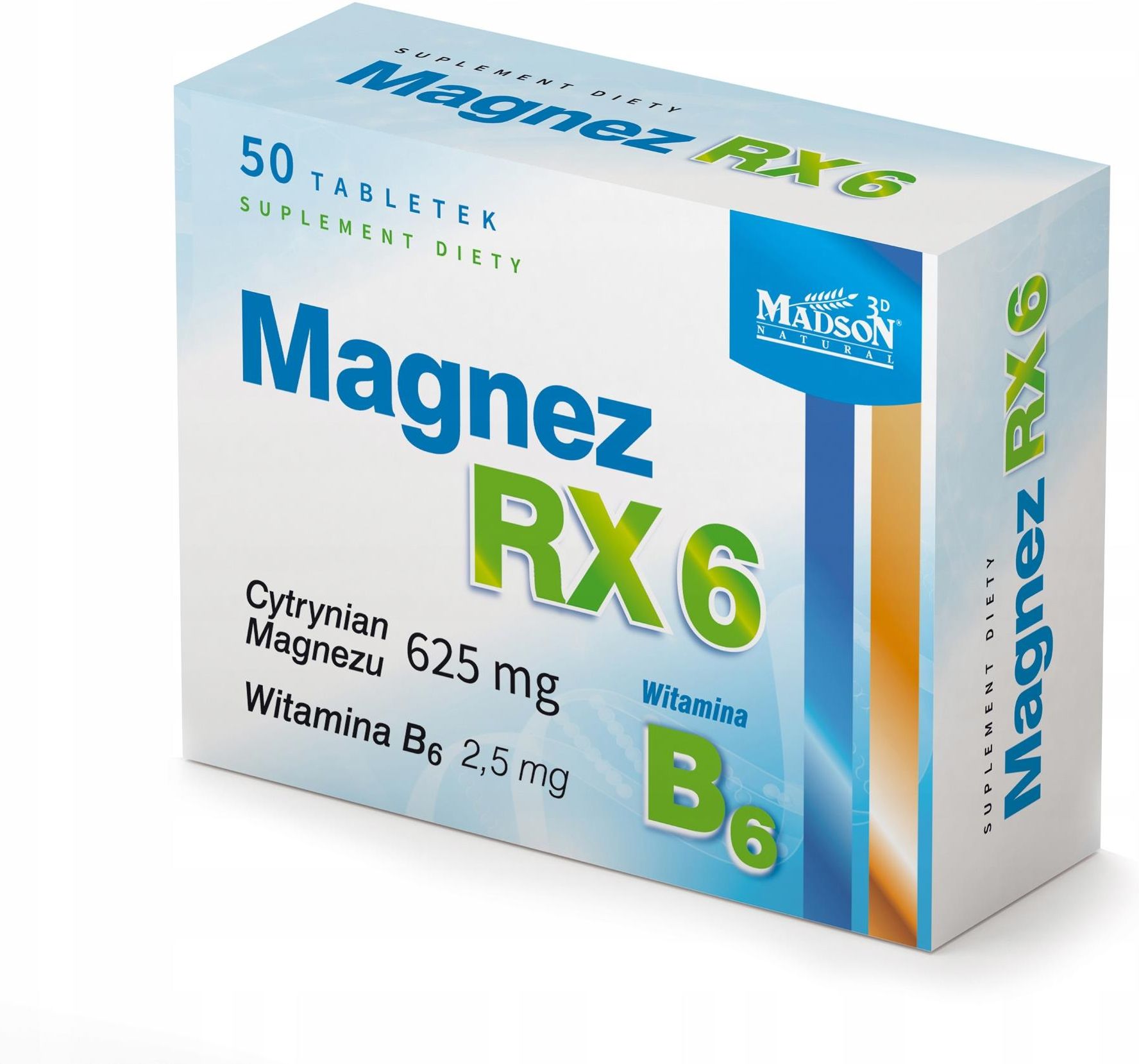 Madson Magnez Rx6 B6 Cytrynian Magnezu Magne Serce 50Szt. - Opinie i ceny na Ceneo.pl