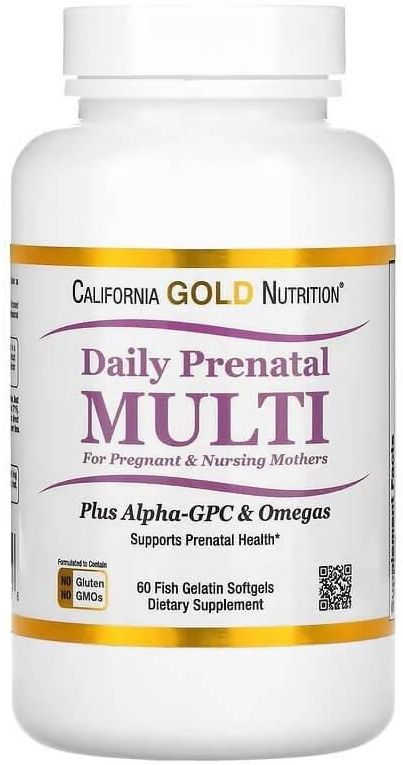 California Gold Nutrition Daily Prenatal Multi 60Kaps - Opinie i ceny ...