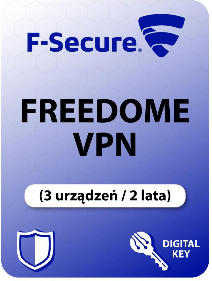 F-Secure FREEDOME VPN (3 narzędzie / 2 roky) (Cyfrowy klucz licencyjny) - Ceny i opinie na Ceneo.pl