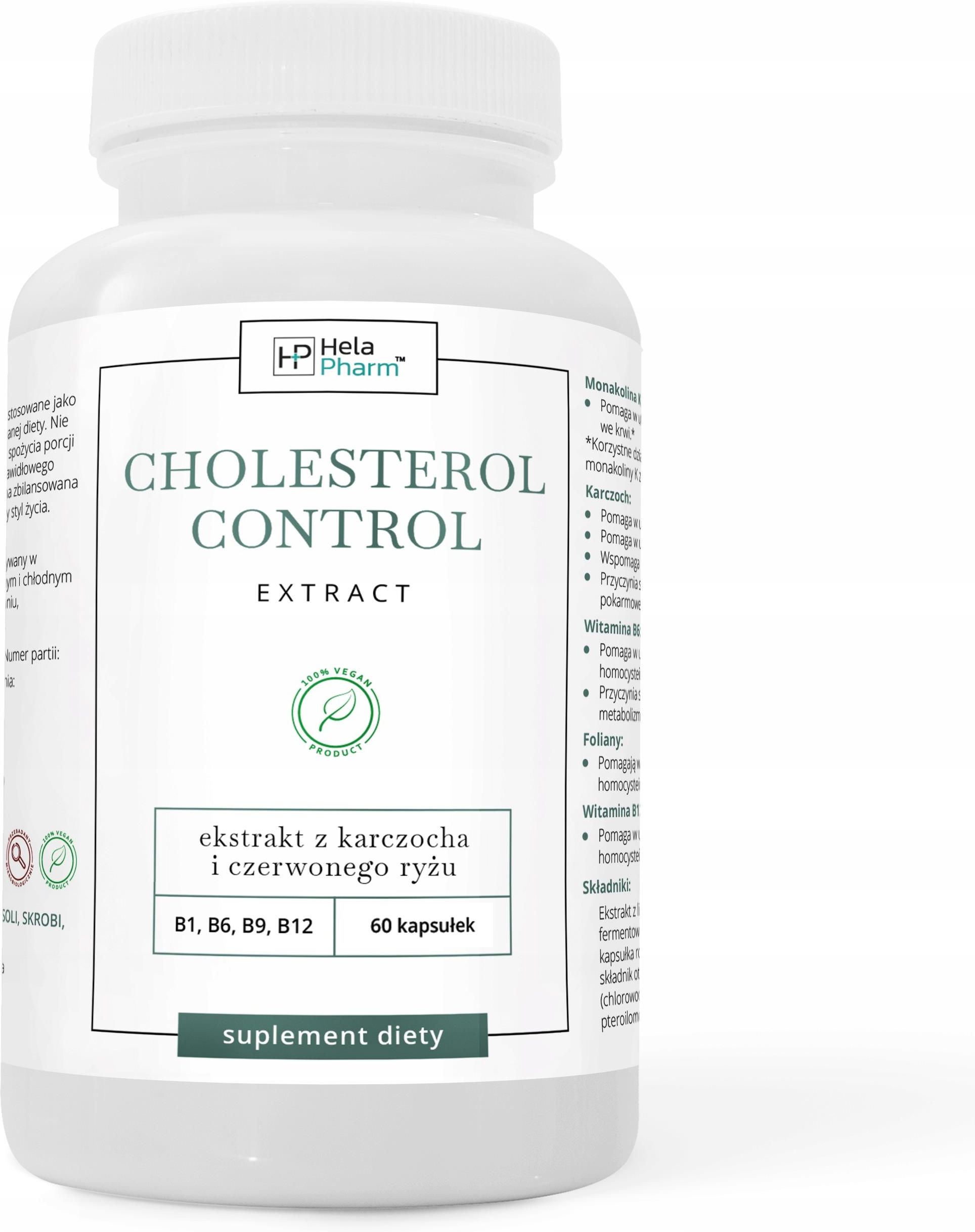 Hela Pharm Cholesterol Monakolina K Karczoch 3x60kaps. - Opinie i ceny ...