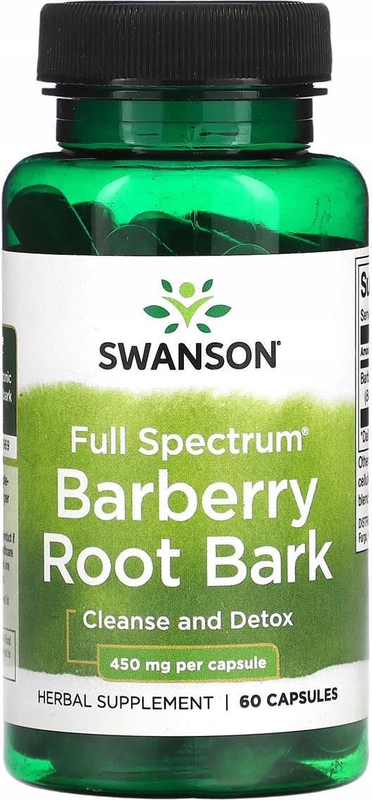 Swanson Berberys Barberry Root 450mg 60kaps. - Opinie i ceny na Ceneo.pl