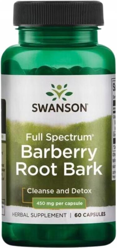 Swanson Berberys Barberry Root 450mg 60 kaps. - Opinie i ceny na Ceneo.pl
