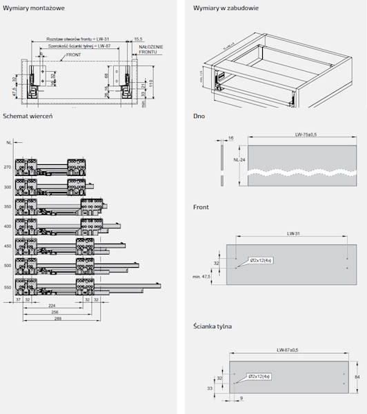 Häfele Polska Szuflada Matrix S Slim H84 Biała L-450 - Opinie i ...