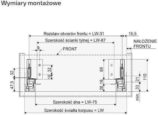 Häfele Polska Szuflada Matrix S Slim 450 H- 84 Czarna - Opinie i ...