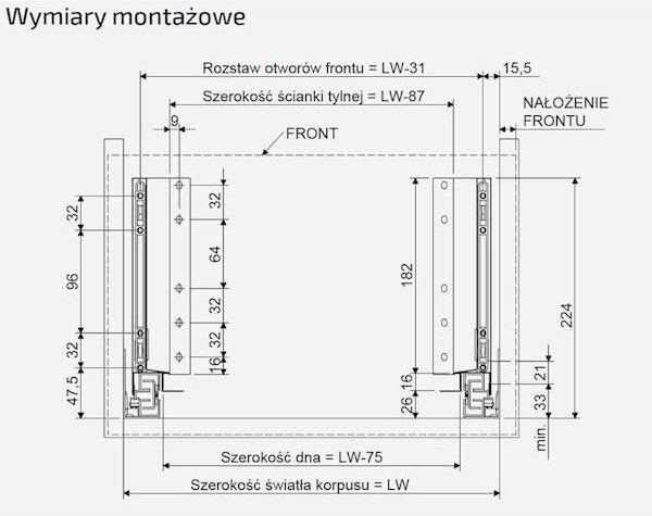 Häfele Polska Szuflada Matrix S Slim 500 H-199 Czarna - Opinie i ...