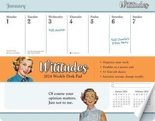 Wititudes 2024 Weekly Desk Pad Calendar - Ceny i opinie - Ceneo.pl