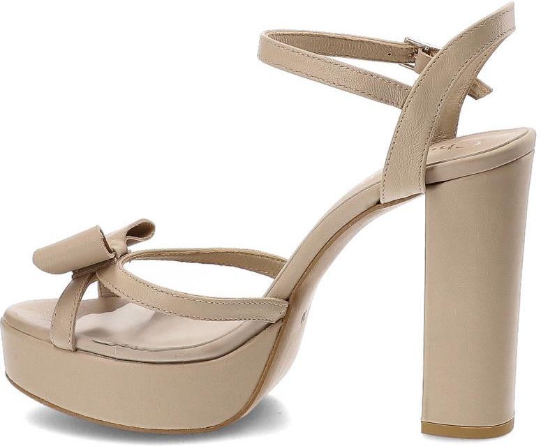 Beżowe Sandały Chebello Eleganckie Buty Ze Skóry - Ceny i opinie - Ceneo.pl