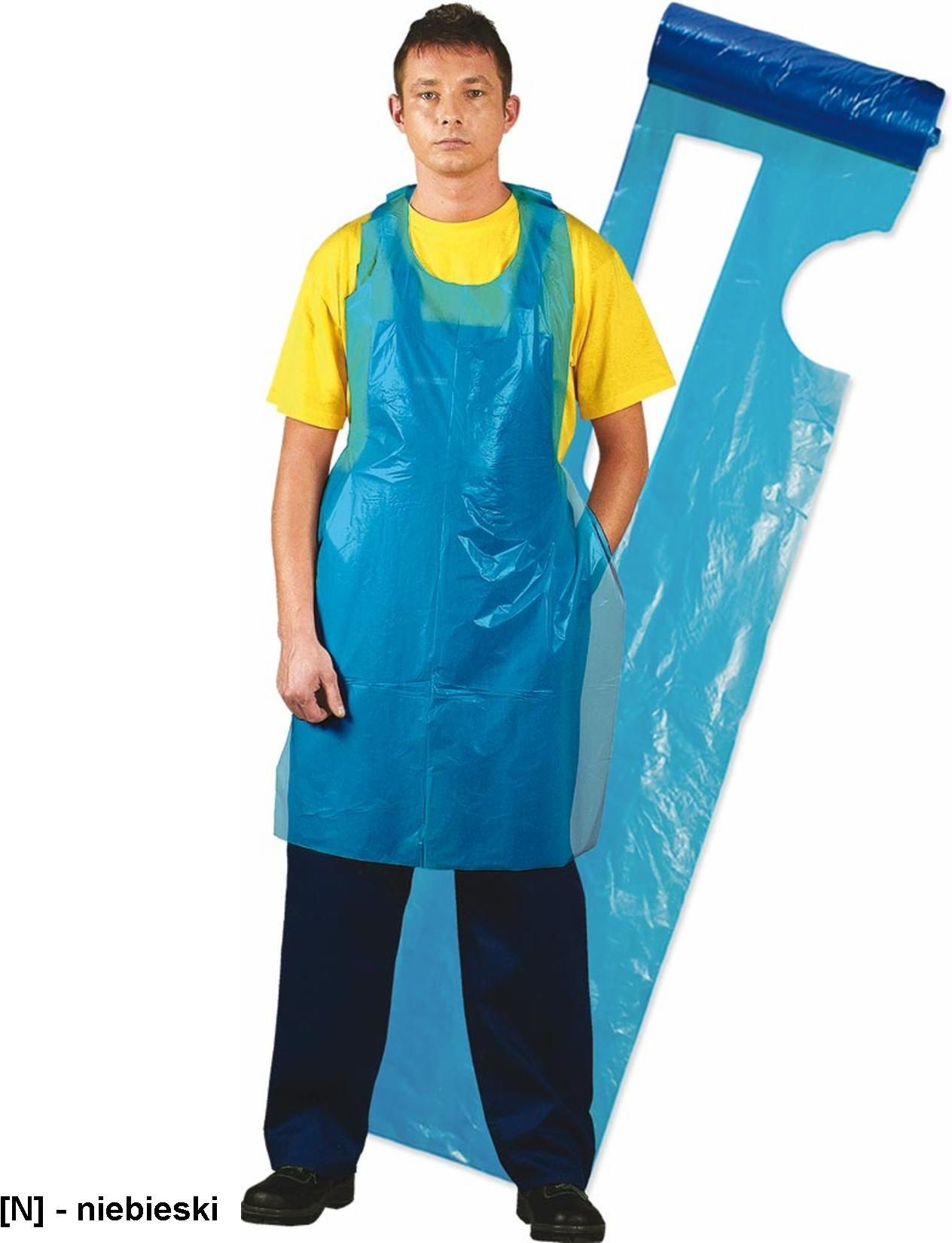 R.E.I.S. Ffol Roll Fartuch Przedni Foliowy Zakładany Na Szyję Z ...