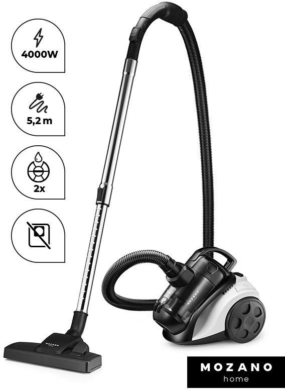 Odkurzacz Bezworkowy Mozano Smart Cyclonic 4000 W Biały, 15 Akcesoriów ...