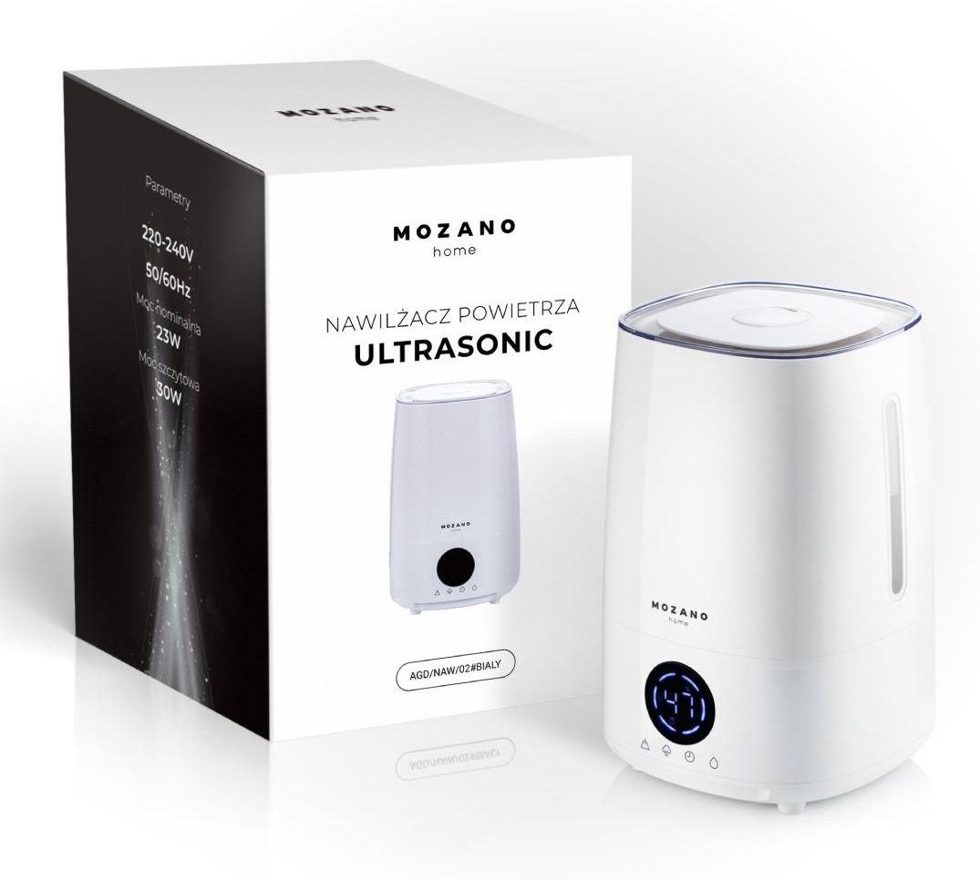 Nawilżacz powietrza z jonizacją ULTRASONIC 4L 30W MOZANO - Opinie i ceny na Ceneo.pl