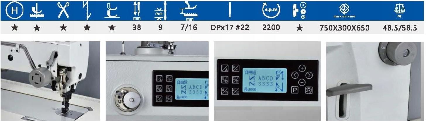 Minerva MN10612E3-AK stębnówka potrójny transport automat - Ceny i ...