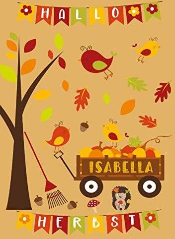 HALLO HERBST Kritzelmalbuch ISABELLA: Malbuch mit dem Namen deines ...
