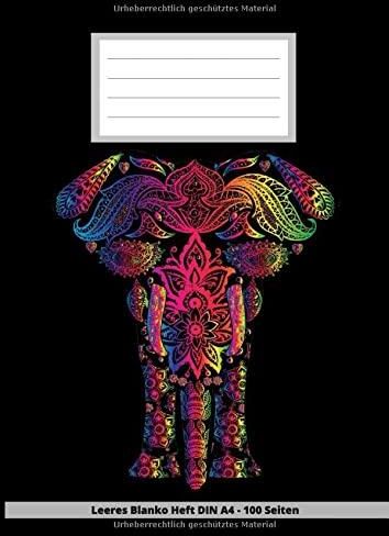 Leeres Blanko Heft DIN A4 - 100 Seiten: Soft Cover - Leeres Heft zum ...