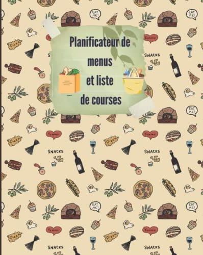 Mon Planificateur De Menus et liste de courses: Carnet de 59 semaines ...