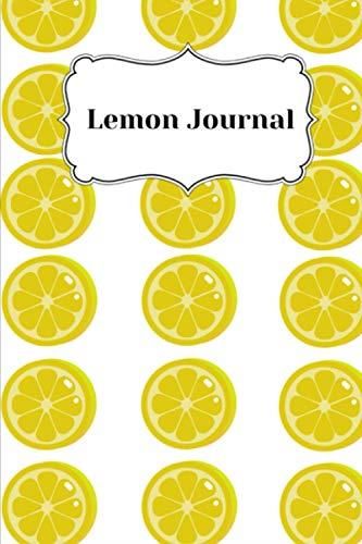 Lemon journal: Lemon notebook with 120 lined pages 6 x 9 perfect for ...