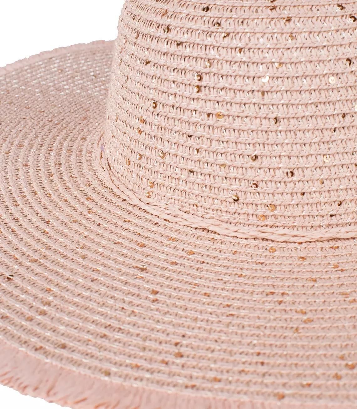 Modny duży pleciony damski kapelusz z cekinami - Ceny i opinie - Ceneo.pl