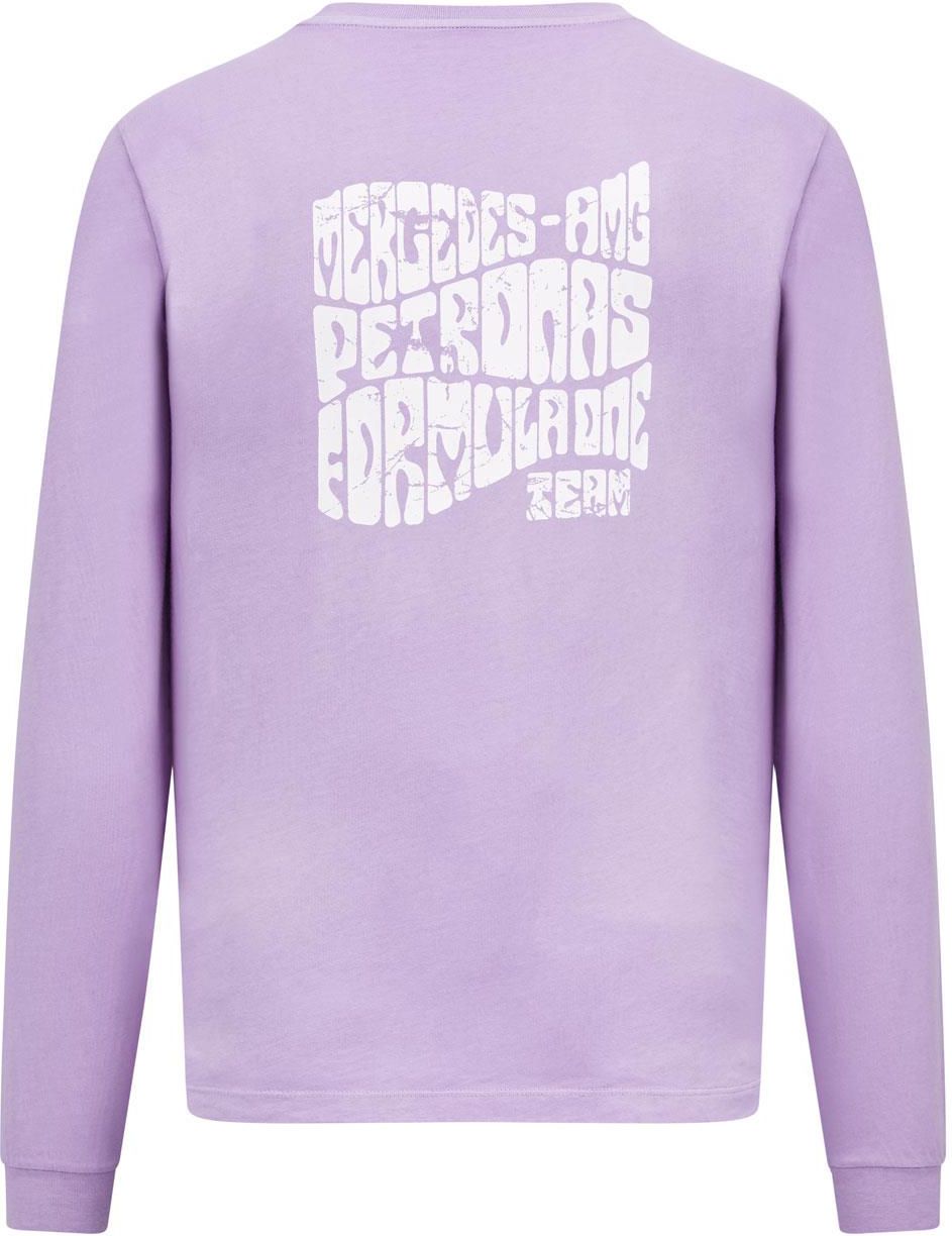 Koszulka męska Longsleeve LS Retro Lilac Mercedes AMG F1 2023 - Ceny i ...