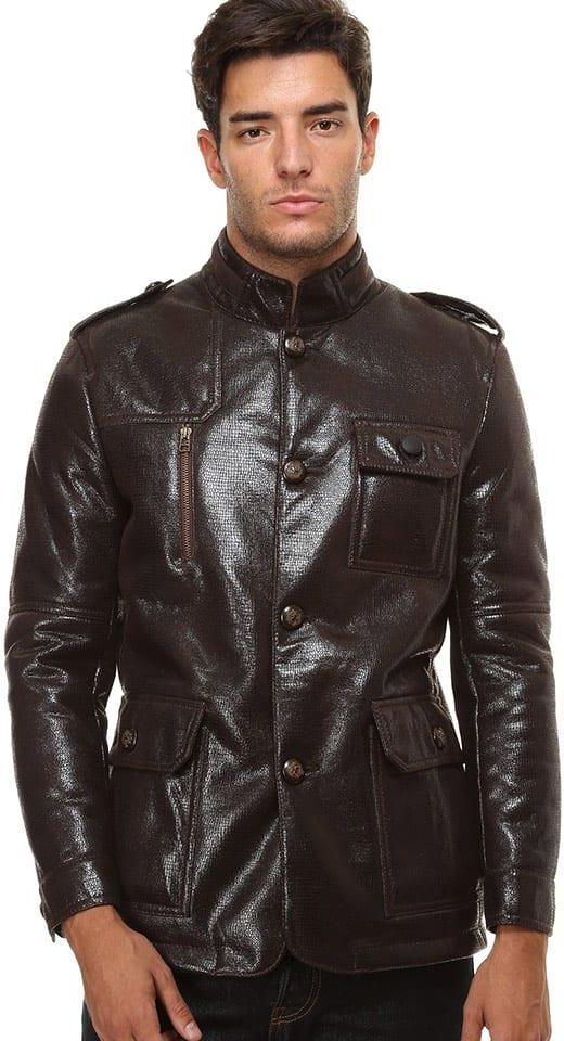 Isaco und Kawa Skórzana kurtka w kolorze brązowym - Ceny i opinie - Ceneo.pl