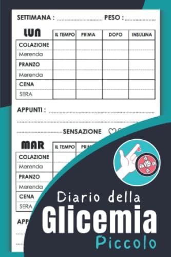 Diario Della Glicemia Piccolo: Quaderno del diabete, Per il controllo ...