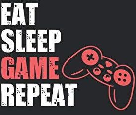 Eat Sleep Game: Gamer I Ordinateur Portable I Jeux I Grille De Points I ...