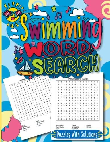 Swimming Word Search Puzzles With Solutions: Keep Your Mind Active and ...