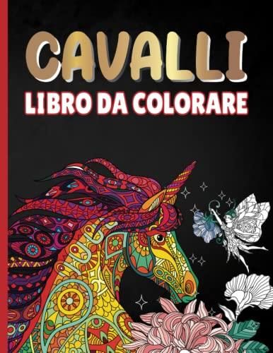 Libro da colorare di cavalli per ragazze : Regali di cavalli per ...