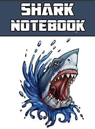 Shark notebook: Blank Lined Gift notebook For shark lovers it will be ...