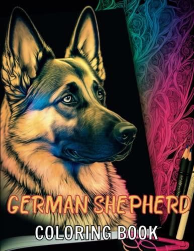 German Shepherd Coloring Book For Kids Adults Dog Owner Mother Father ...