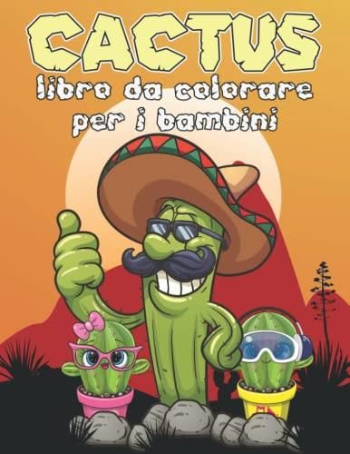 Cactus libro da colorare per i bambini: Incredibile Green Cactus Plant ...