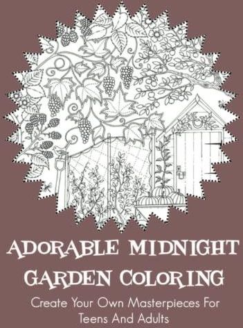 Adorable Midnight Garden Coloring: Create Your Own Masterpieces For ...