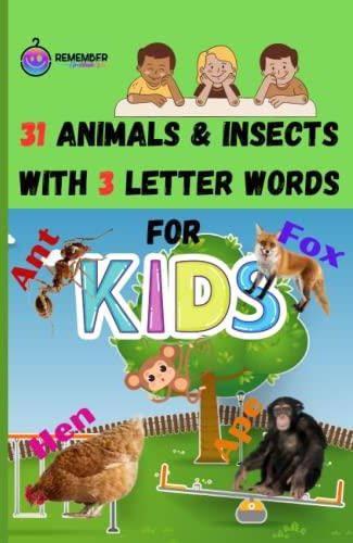 31 Animals & Insects With 3 Letter Words For Kid's: Animal books can ...