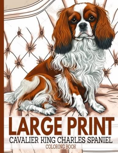 cavalier king charles spaniel coloring book