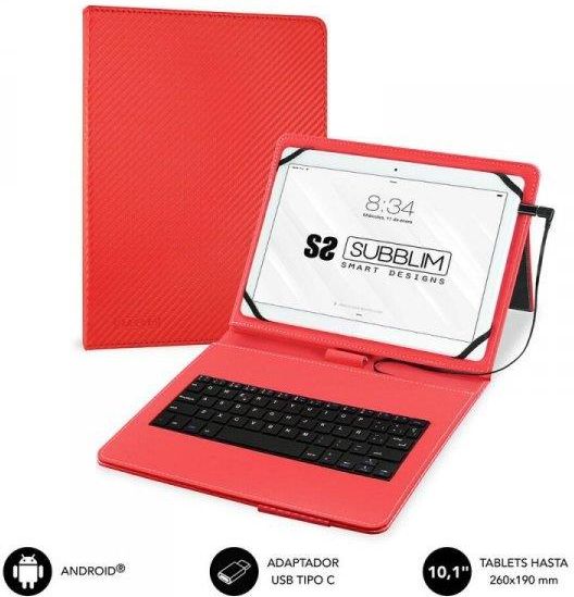 Subblim Torba Na Tablet I Klawiaturę Keytab Pro 10.1 Czerwony - Etui na ...