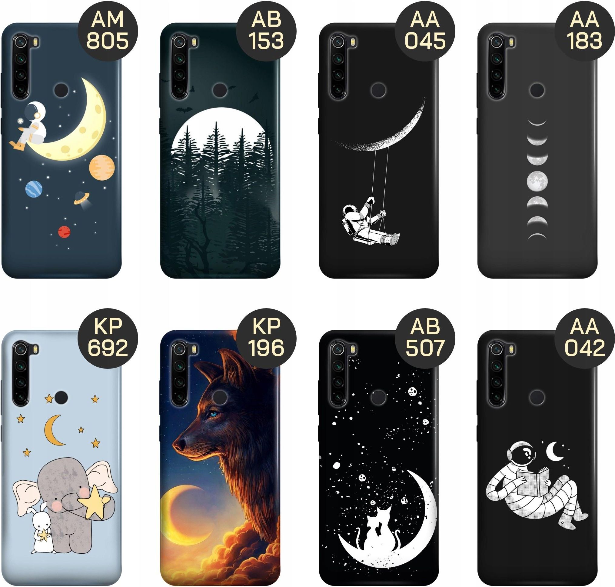 Hello Case Etui Do Xiaomi Redmi Note 8 Moon Księżyc - Etui na telefon ...