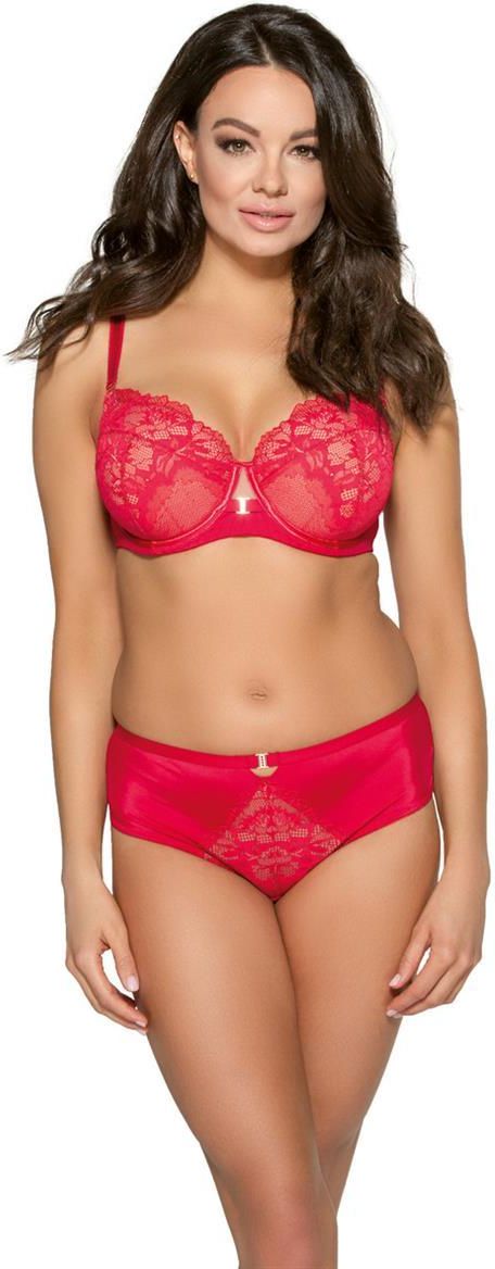 Biustonosz Full Cup AV 1939 usztywniany czerwony - Ceny i opinie - Ceneo.pl