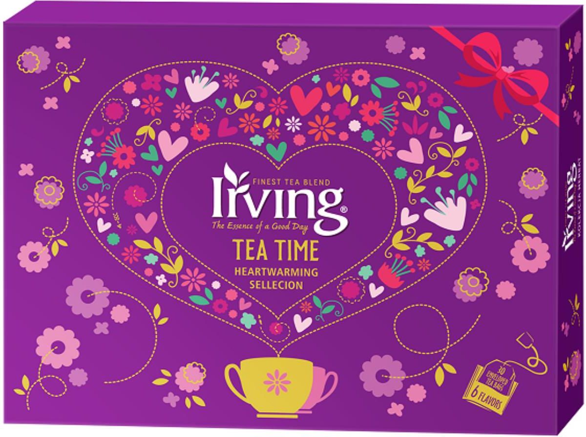 Herbata Irving - kolekcja herbat, Heart Tea Time Collection, 30 sztuk ...