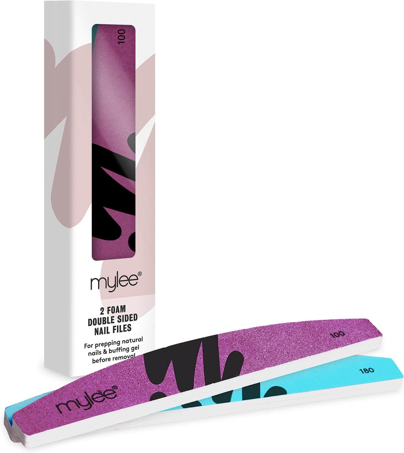 Mylee Foam Nail File 100/180 Grit - Opinie i ceny na Ceneo.pl