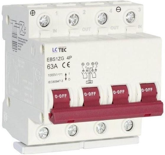 Lc-Tec Rozłącznik Izolacyjny 4P 63A 1000V Dc Ebs1Zg 300437 - Opinie i ...