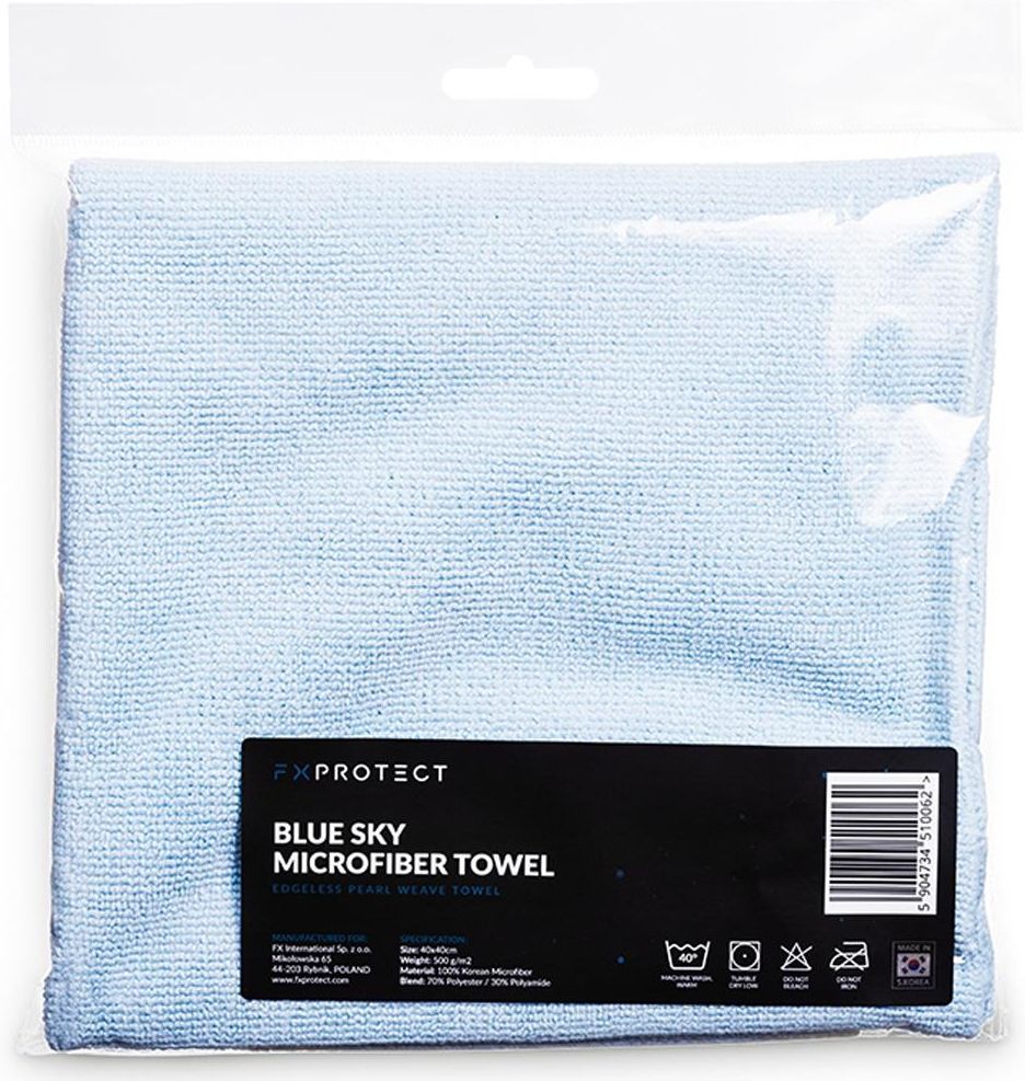 Fx Protect Blue Sky Microfiber Towel Mikrofibra Bez Obszycia 500Gsm ...