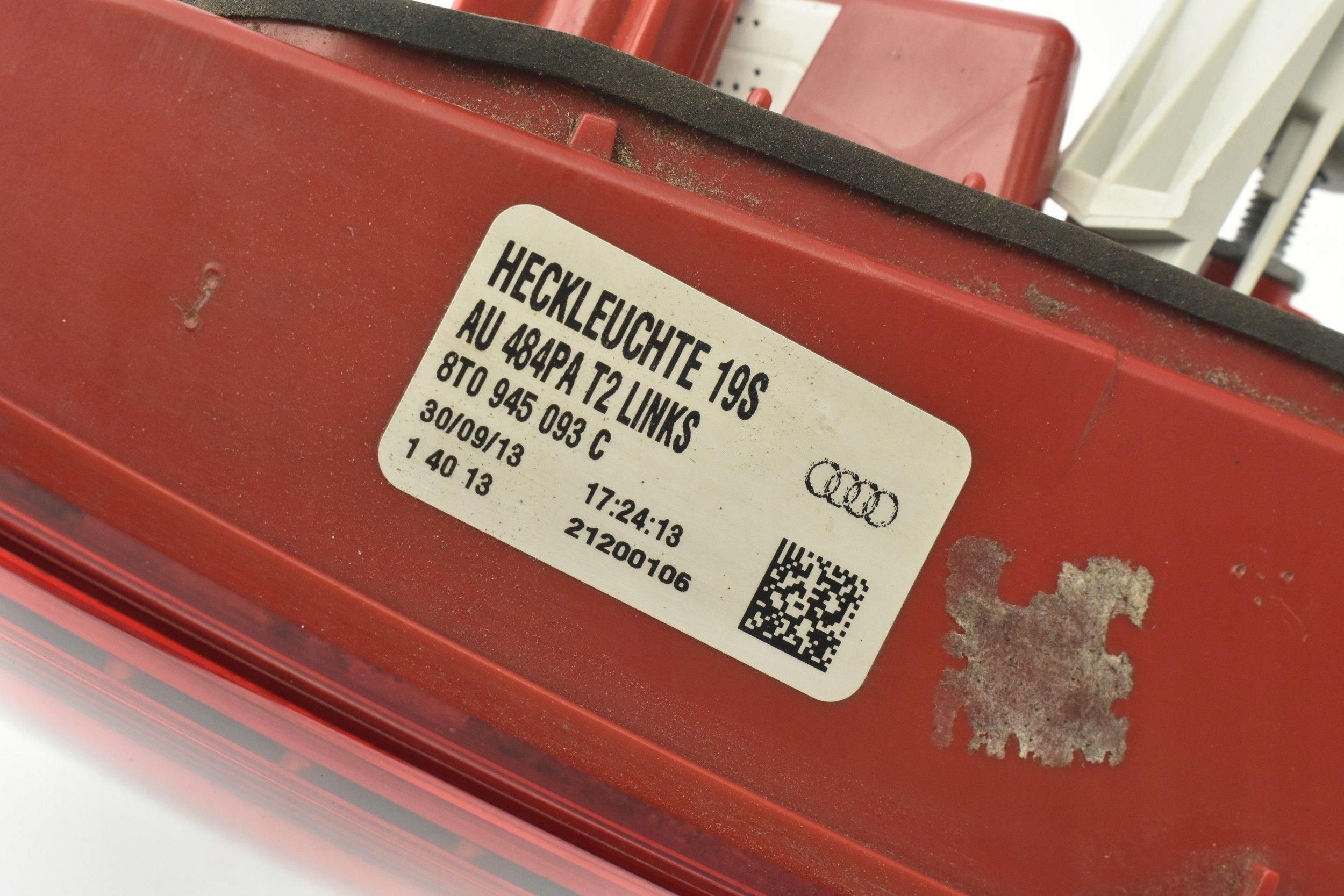 Lampa tylna Lampa Lewy Tył W Klapę 8T0945093C Audi A5 8T Lift - Opinie ...