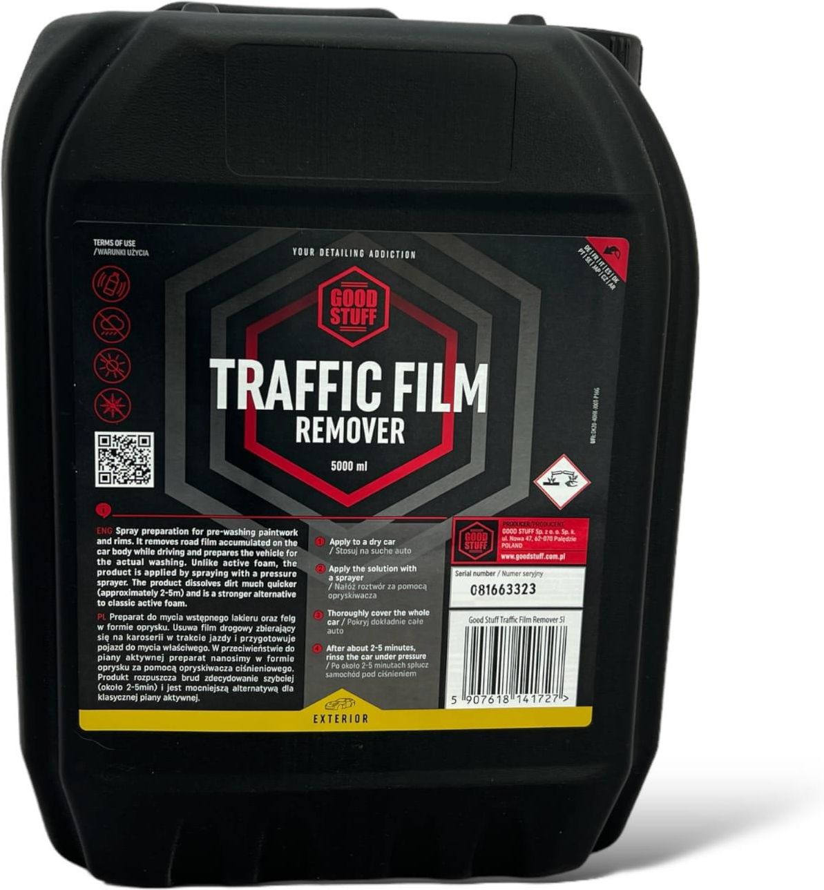 Good Stuff Traffic Film Remover 5L Preparat Do Mycia Wstępnego - Opinie i ceny na Ceneo.pl