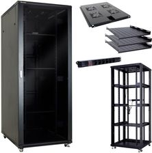 Linkbasic szafa rack stojąca 42U 800x800mm do montażu czarna (NCB42-88 ...