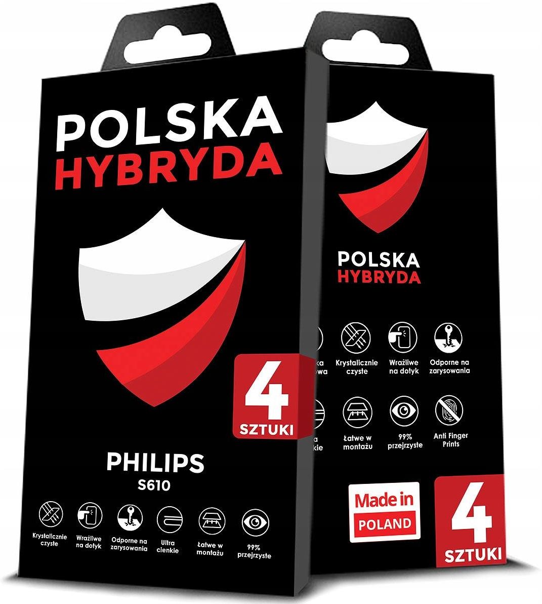 4PACK Wzmocnione Szkło Philips S610 - Opinie i ceny na Ceneo.pl