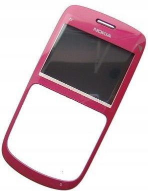 Podzespoły do telefonu Nokia Obudowa Front C3-00 Róż (Oryginalna ...